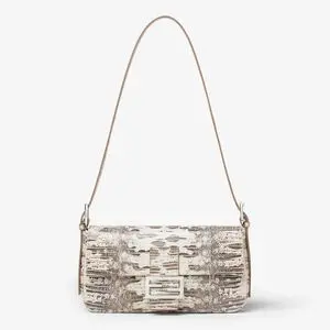 Fendi Baguette® 26424 Parchment-colored Lizard-leather Bag